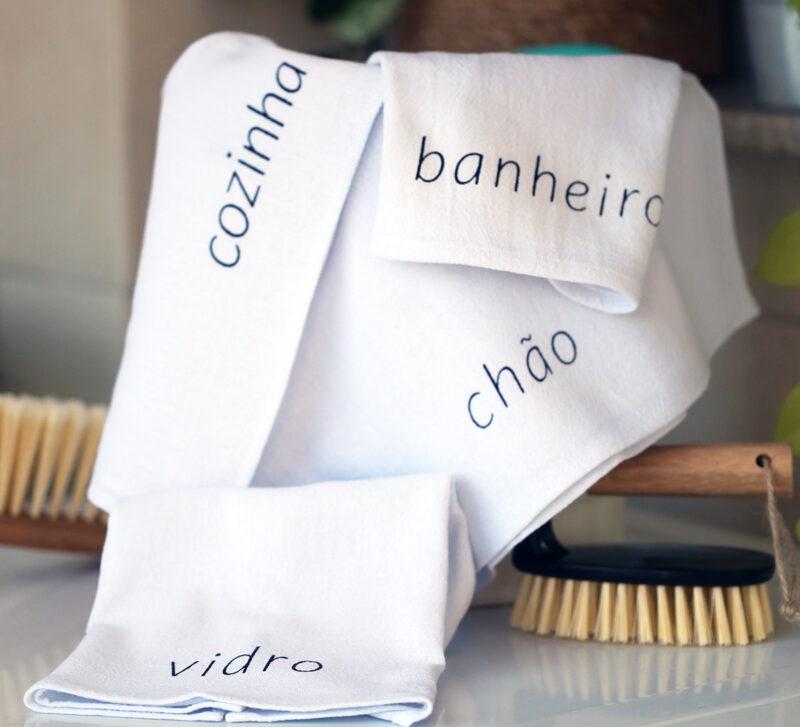 Kit de panos de limpeza - Coisas da Léia